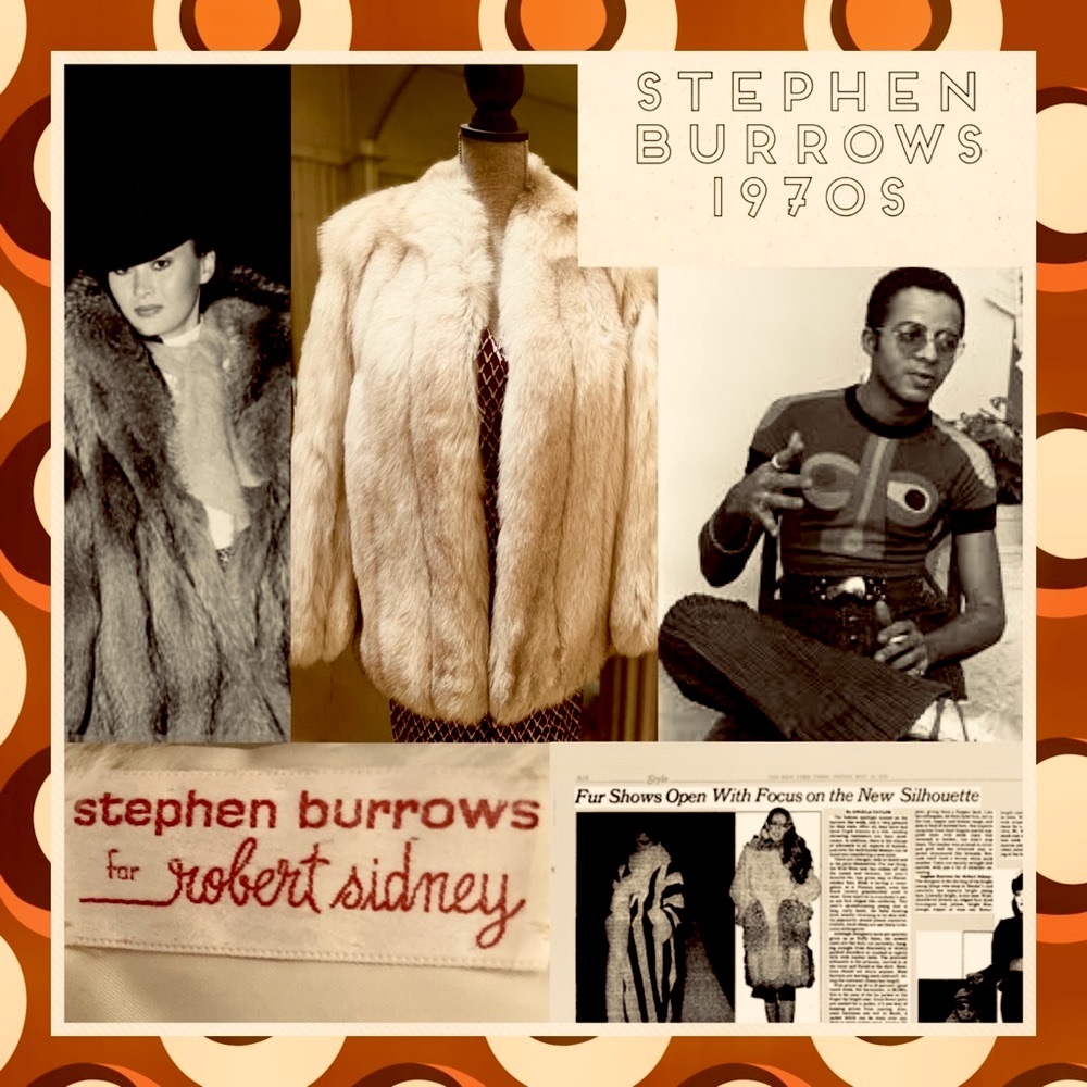 Rare Vintage Stephen Burrows Pinup Coat Size M/L - Gem